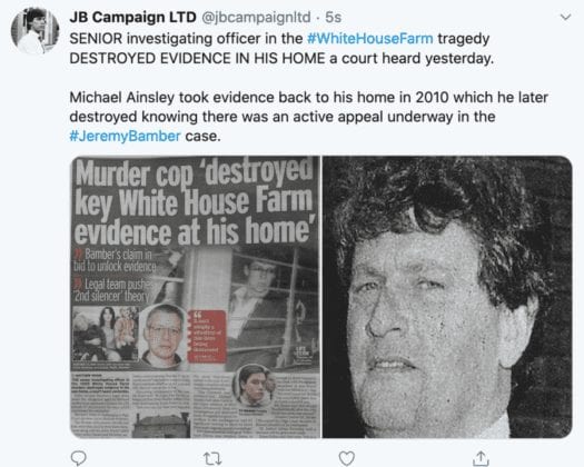 Encouragement For Bamber – Jeremy Bamber Case And CCRC